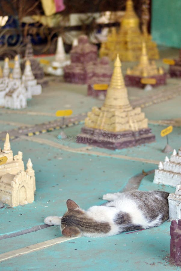Model of the Bagan Archaeological Zone Stock Image - Image of buddhist ...
