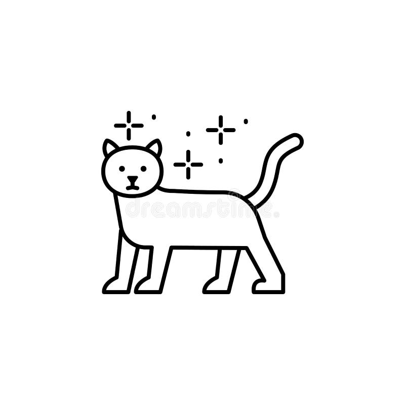 Cat Standing Icon. Element of Cats Icon Stock Illustration ...