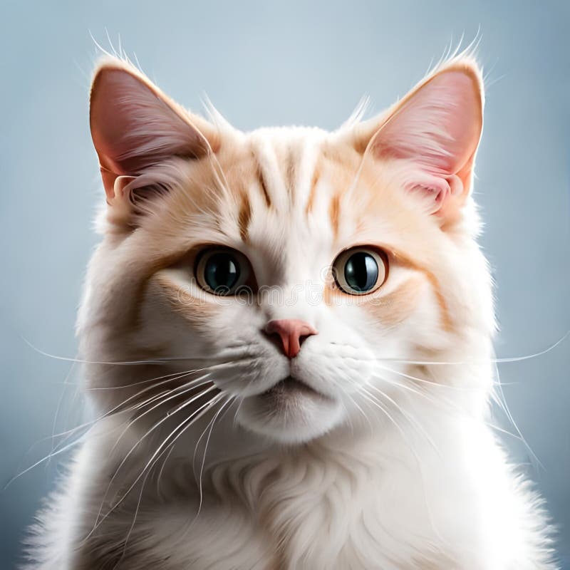 Cat Staring Portrait stock illustration. Illustration of portrait ...