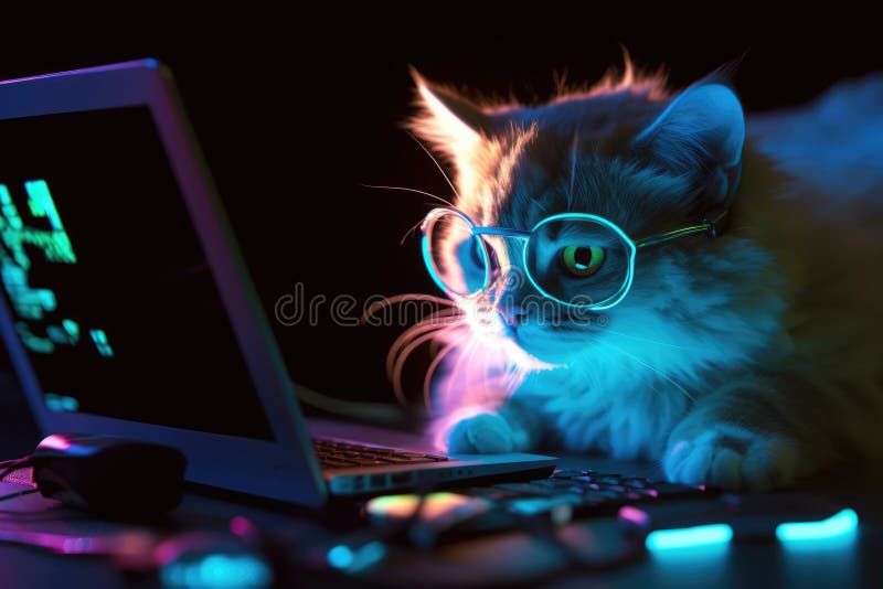 Online Learning Cat Stock Illustrations – 756 Online Learning Cat Stock ...