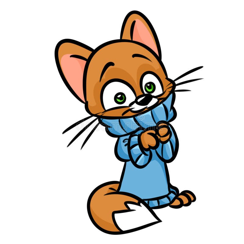 Cat Sweater Cartoon Illustration Stock Illustration - Illustration of ...