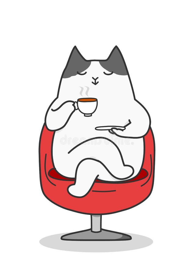 Cat Coffee Stock Illustrations – 8,842 Cat Coffee Stock Illustrations ...