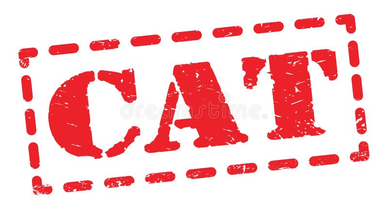 CAT Text Written on Red Stamp Sign Stock Illustration - Illustration of ... CAT Text Written on Red Stamp Sign Stock Illustration - Illustration of ...