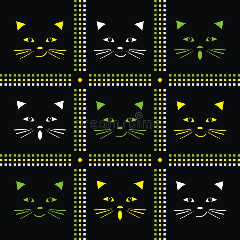 Cat, Texture, Vector Background Stock Vector - Illustration of ...