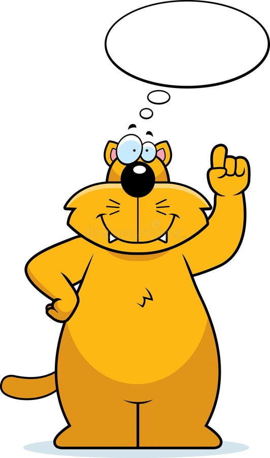 Thinking Cat Clipart