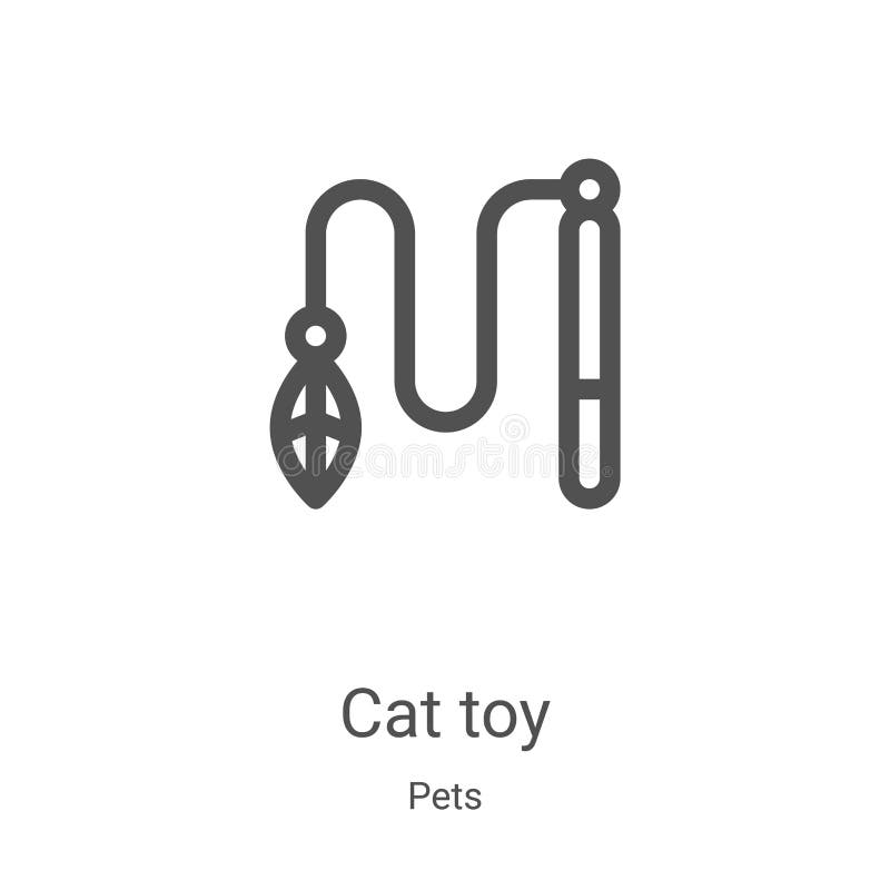 Cat Toy Icon Vector From Pets Collection. Thin Line Cat Toy Outline ...