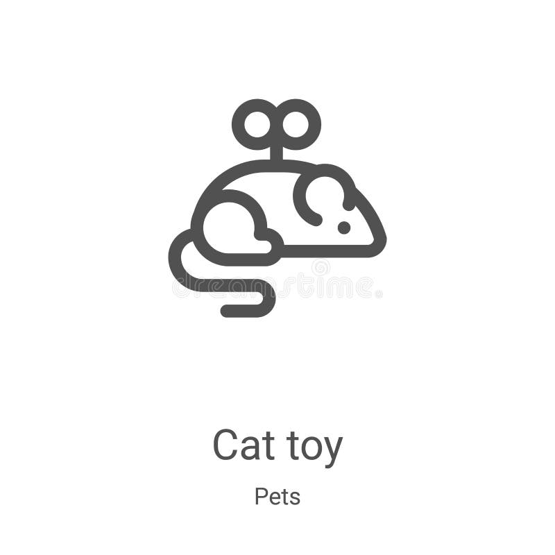Cat Toy Icon Vector from Pets Collection. Thin Line Cat Toy Outline ...