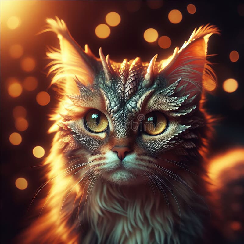 16 1. a Cat that Transforms into a Mystical Creature with Shime Stock ...