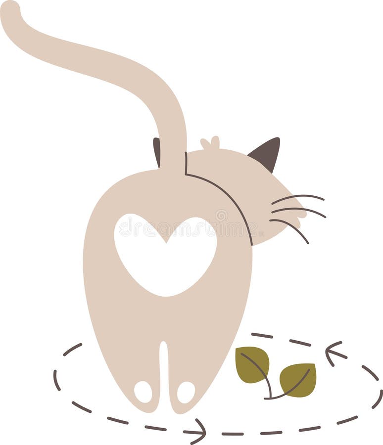 Cat Turning Around stock vector. Illustration of tabby - 321588329