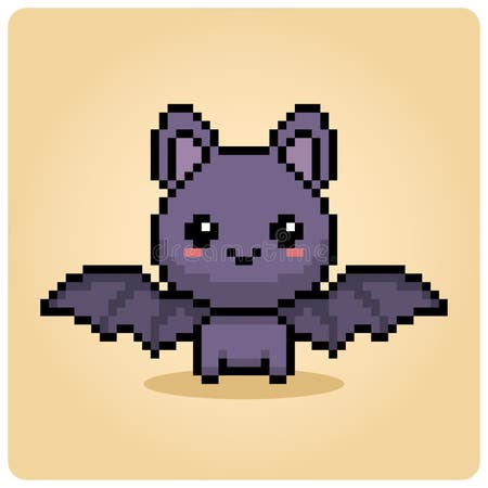 Vector Pixel Art Bat Night Stock Illustrations – 48 Vector Pixel Art ...