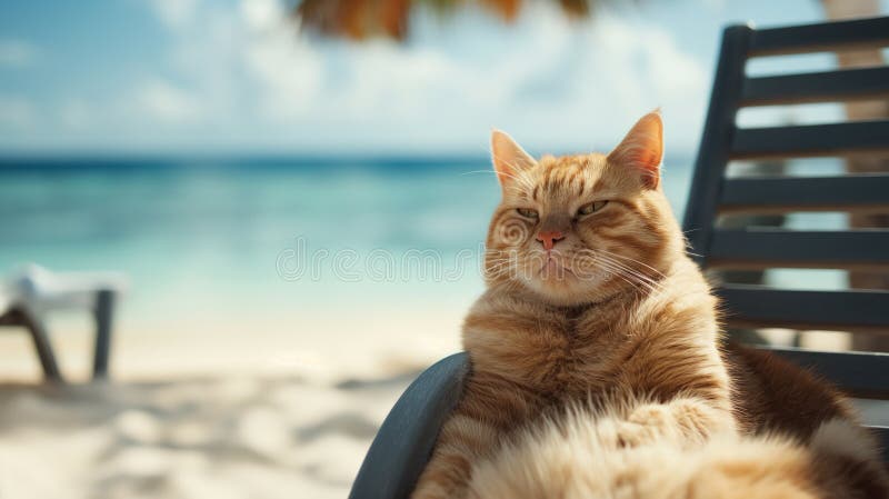 Cat Vacation in a Nice Resort, Relax, Cat-friendly, Cats, Chil Stock ...