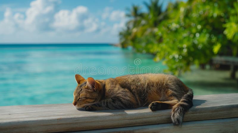 Cat Vacation in a Nice Resort, Relax, Cat-friendly, Cats, Chil Stock ...