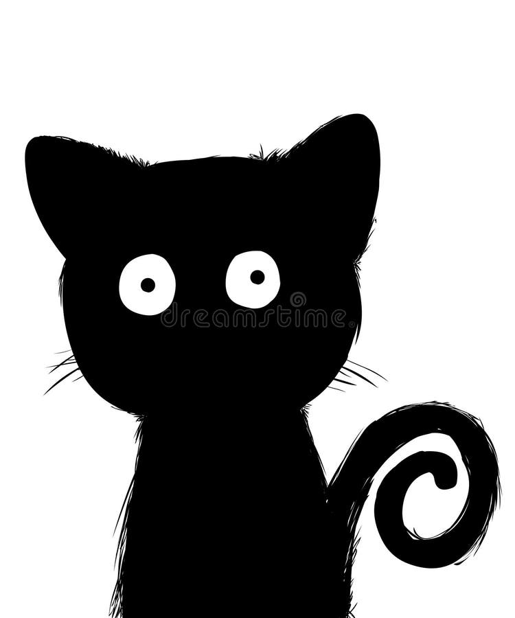 Cat Vector Illustration.Scary Cat.Scary Cat Stock Vector - Illustration ...