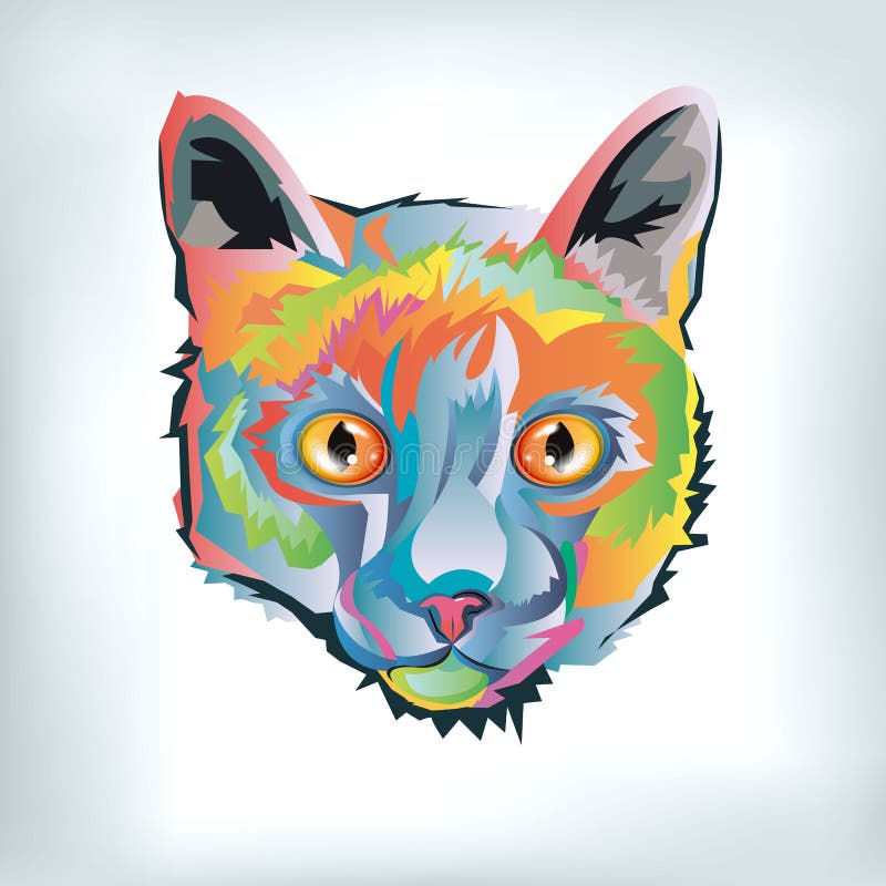 Cat Vector Kitten Animal Black Cat Stock Vector - Illustration of ...