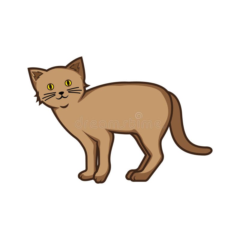 Cat vector stock vector. Illustration of domestic, crazy - 86214821