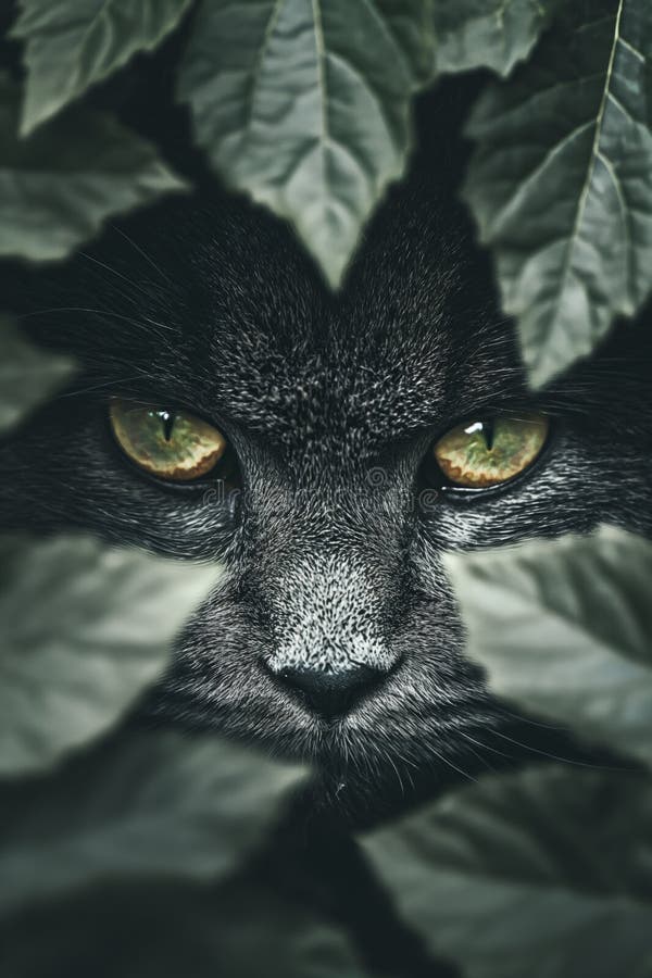 Cat wallpaper. Cat poster stock illustration. Illustration of portrait ...