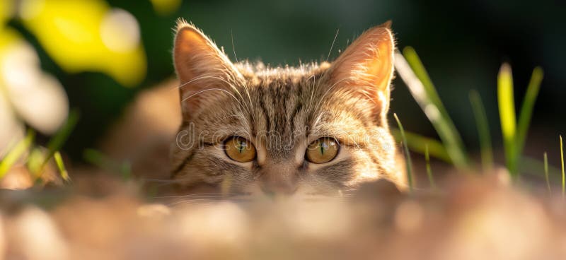 Cat wallpaper. Cat poster stock illustration. Illustration of nature ...