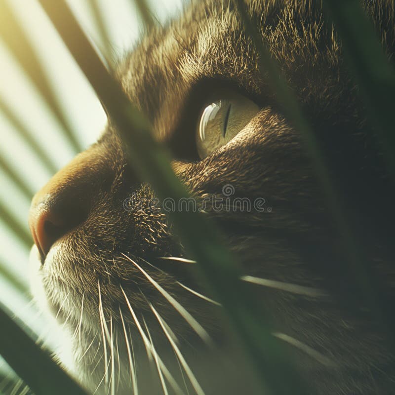 Cat wallpaper. Cat poster stock illustration. Illustration of nature ...