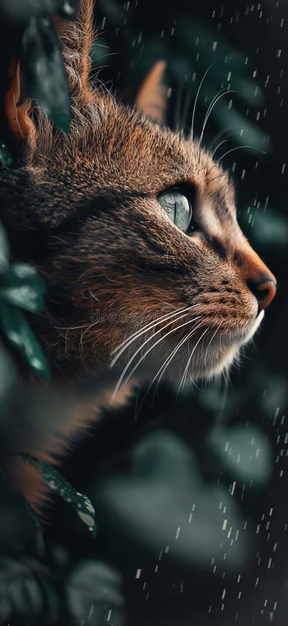 Cat wallpaper. Cat poster stock illustration. Illustration of poster ...