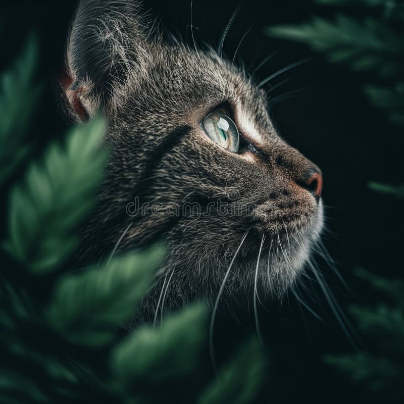 Cat wallpaper. Cat poster stock illustration. Illustration of magazine ...