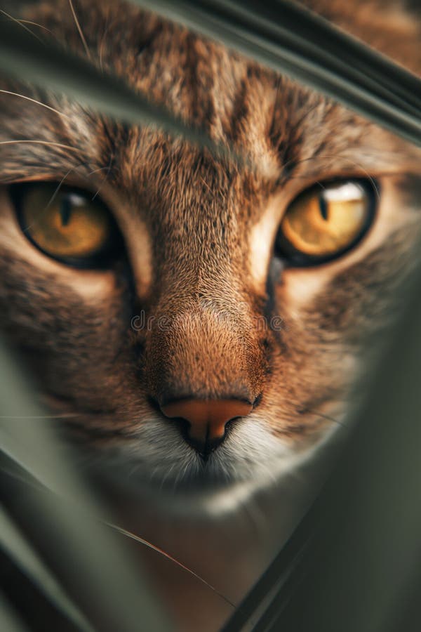 Cat wallpaper. Cat poster stock illustration. Illustration of wildlife ...