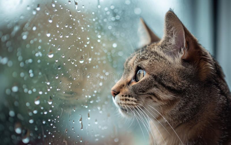 882 Cat Rain Window Stock Photos - Free & Royalty-Free Stock Photos ...