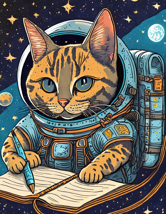 Cat Wearing Astronaut Spacesuit.Cute Cat Astronaut Design Stock ... Cat Wearing Astronaut Spacesuit.Cute Cat Astronaut Design Stock ...