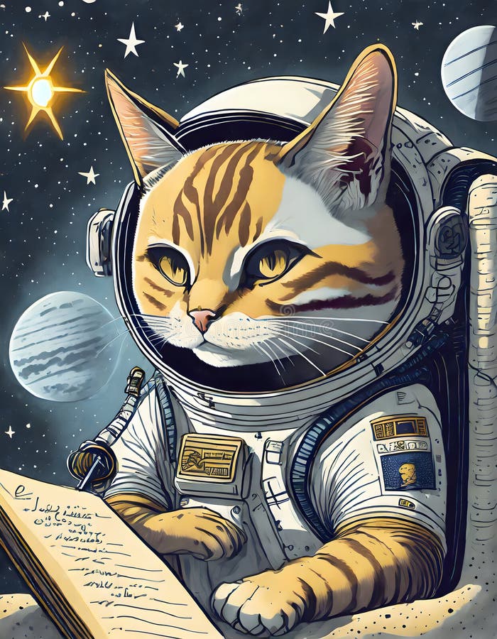 Cat Wearing Astronaut Spacesuit.Cute Cat Astronaut Design Stock ... Cat Wearing Astronaut Spacesuit.Cute Cat Astronaut Design Stock ...