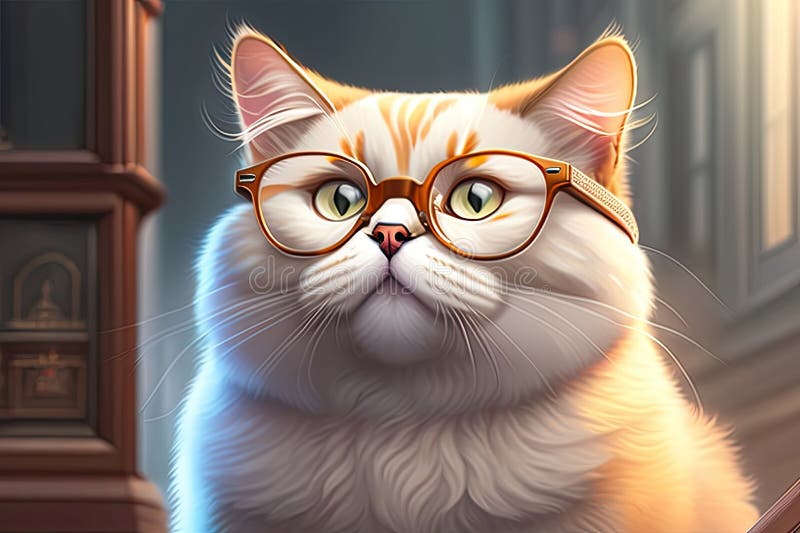 321 Cartoon Cat Glasses Stock Photos - Free & Royalty-Free Stock Photos ...