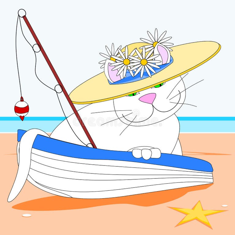 Cat Boat Stock Illustrations – 2,274 Cat Boat Stock Illustrations ...