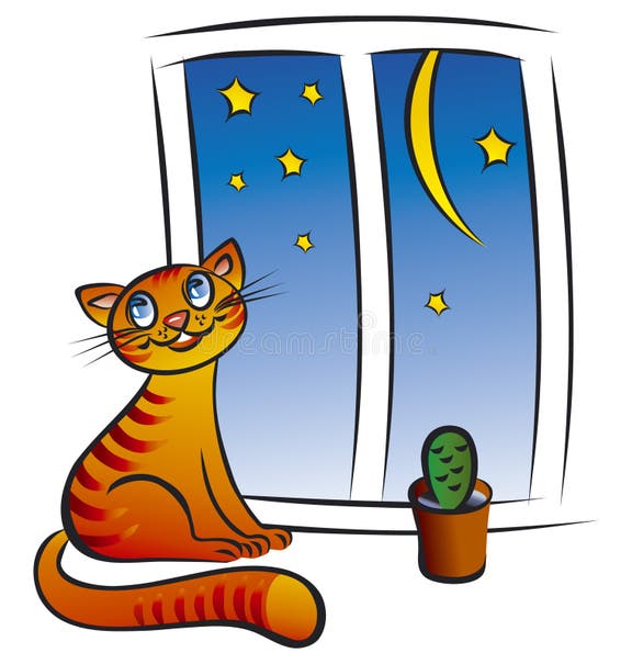 Cartoon Cat Window Stock Illustrations – 8,956 Cartoon Cat Window Stock ...