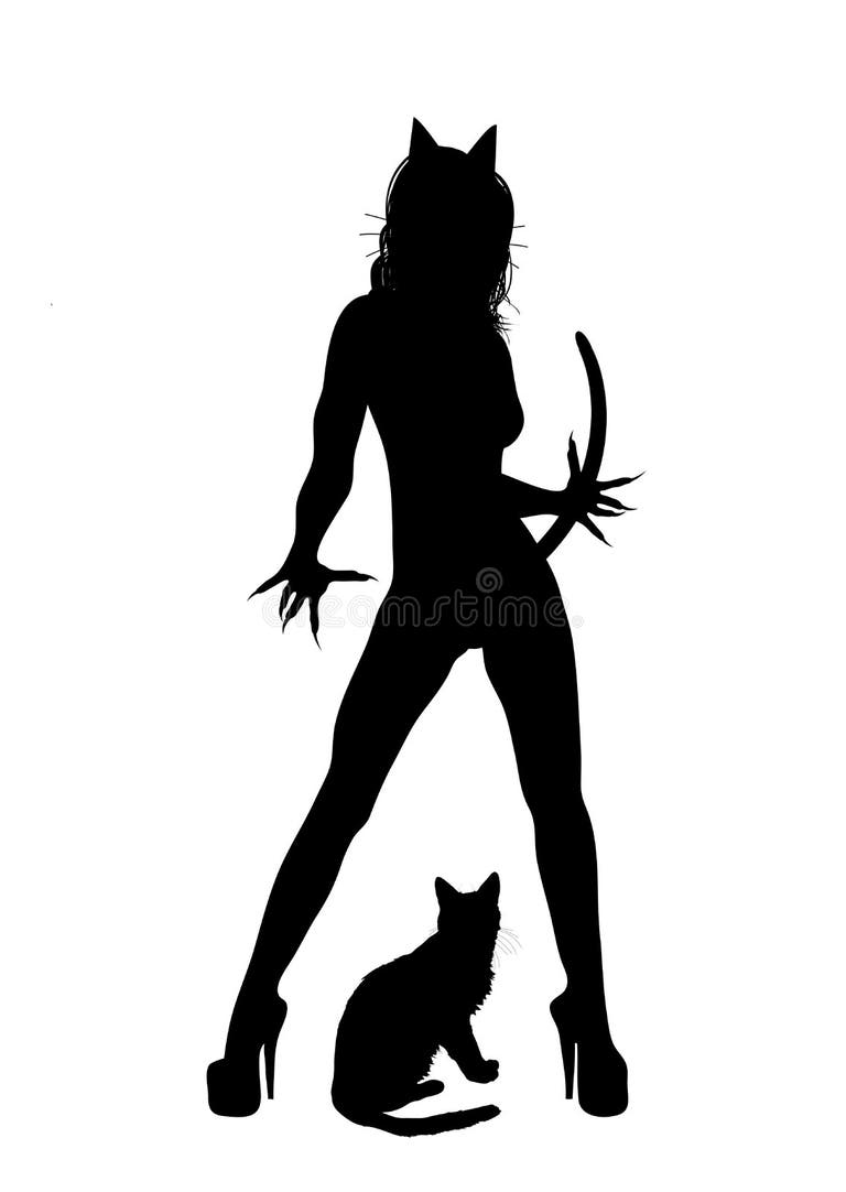 Beautiful Woman Cat Stock Illustrations 7922 Beautiful Woman Cat Stock Illustrations Vectors