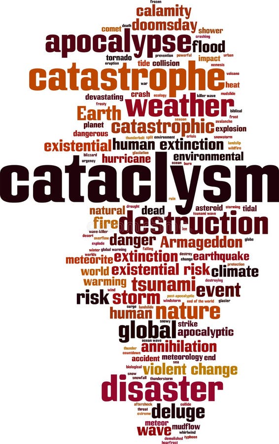 Cataclysm word cloud stock vector. Illustration of annihilation - 175082160
