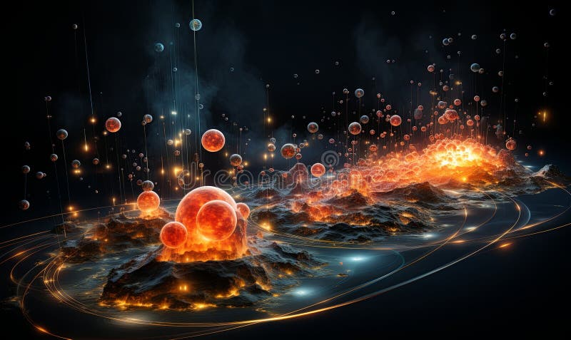 Cataclysmic Explosion of a Planet Stock Image - Image of explode ...