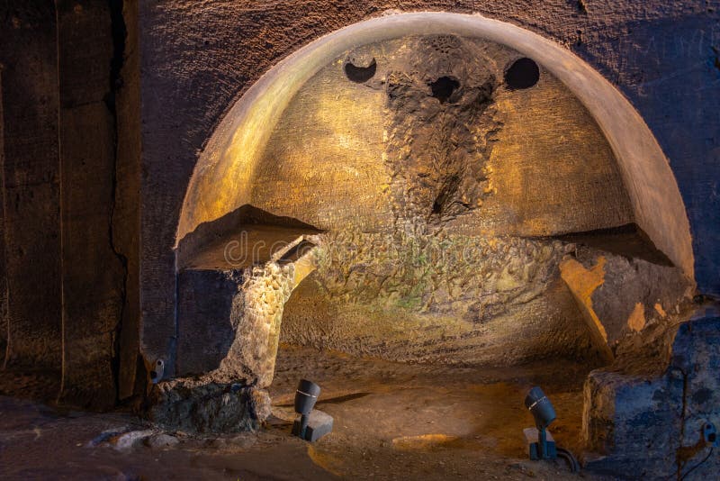 Catacomb in Bosnian Town Jajce Editorial Photography - Image of dungeon ...