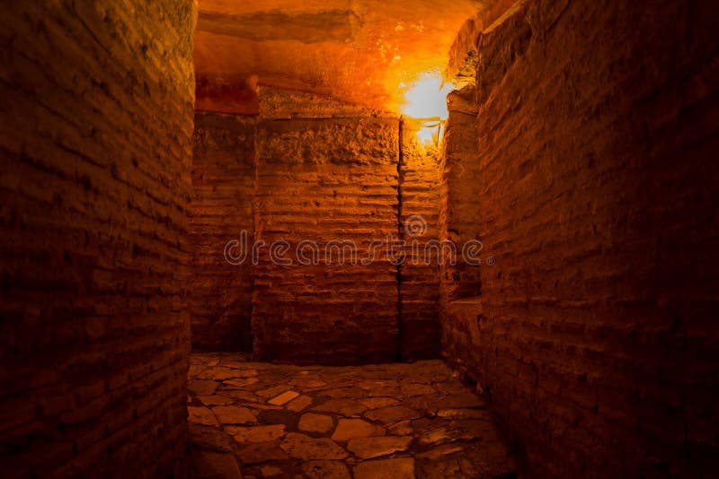 Catacombs in the Hagia Sofia in Istanbul, Turkey. Editorial Stock Image ...