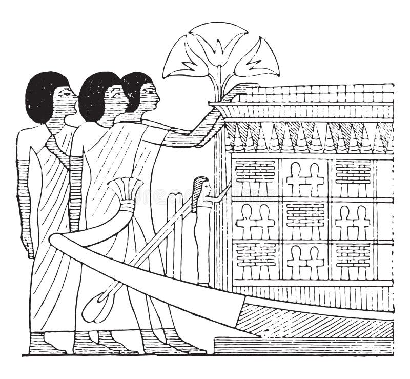 The Catafalque, Vintage Engraving Stock Vector - Illustration of ...