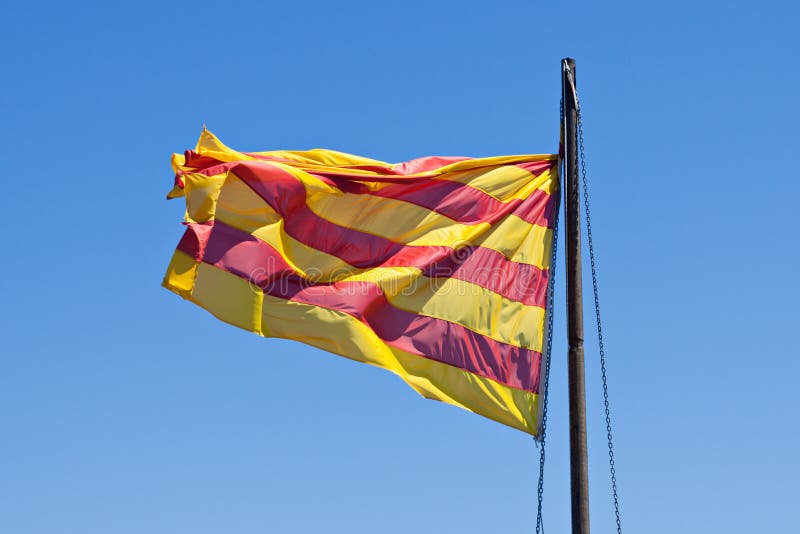 Catalan flag stock photo. Image of wind, waving, catalonian - 30799754