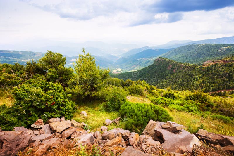 Catalan Mountains Landscape Stock Image - Image of catalonia, wild ...