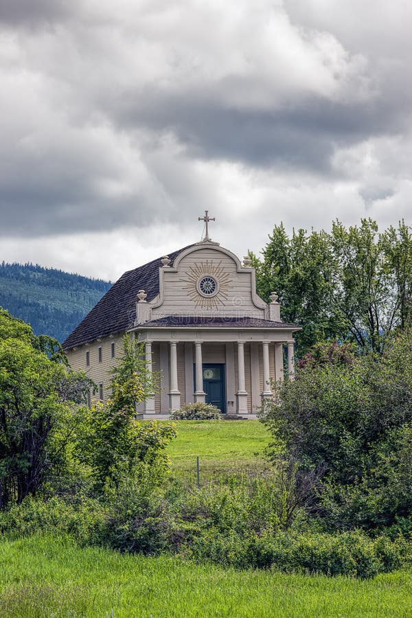 Cataldo Mission in North Idaho. Stock Photo - Image of building, nature ...