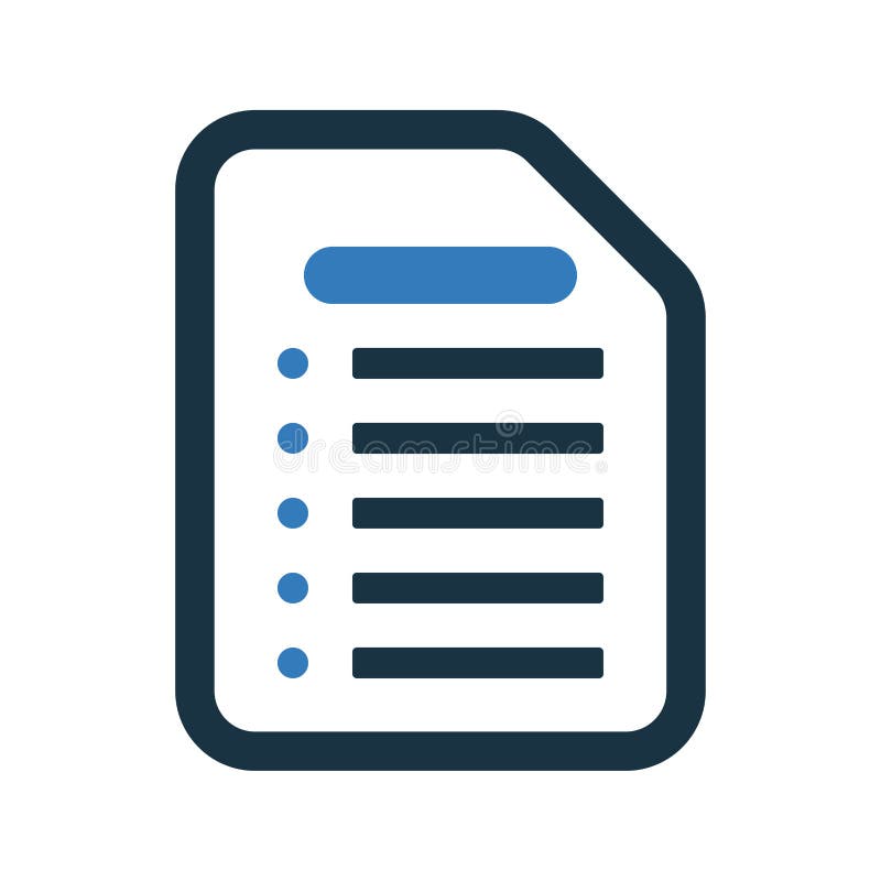 To Do List Icon, Blue Color Clipboard, Checklist Stock Illustration ...