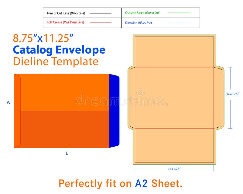 Catalog Envelope W 8.75, L 11 Stock Vector - Illustration of bankruptcy ...