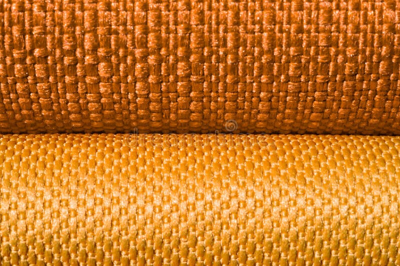 Catalog of Fabric in Yellow Orange Shades. Fabric Sample. Industry ...