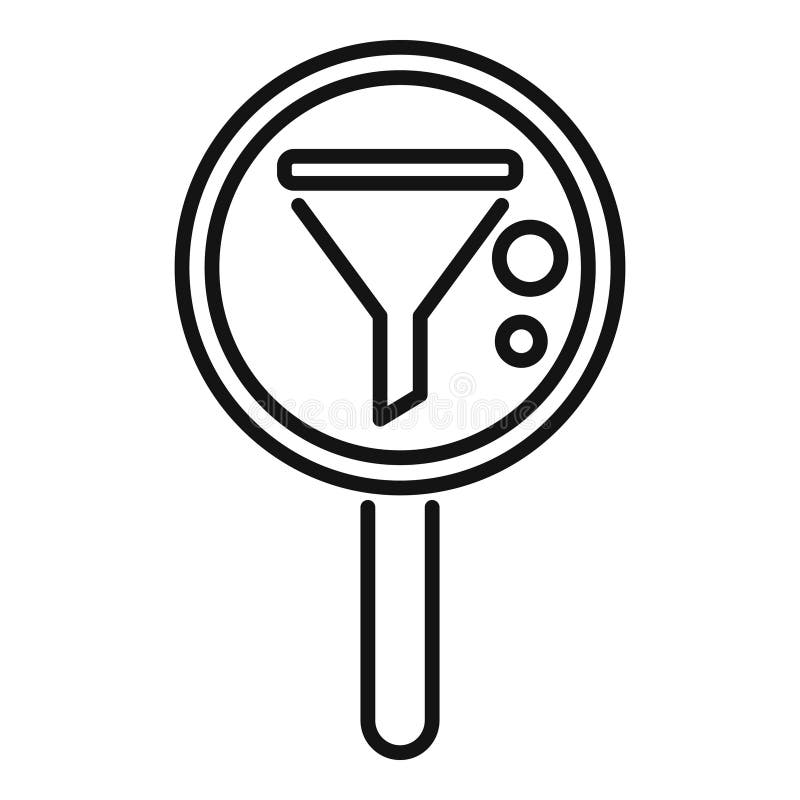 Catalog Filter Icon Outline Vector. App Web Leak Stock Illustration ...