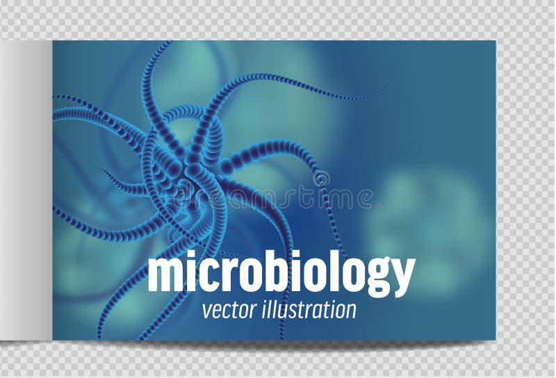 Catalog A4 Microbiology and Viruses. 3d Microscopic Stock Vector ...
