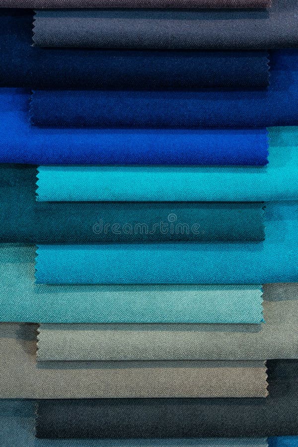 Catalog of Multi-colored Fabric Samples. Textile Industry Background ...