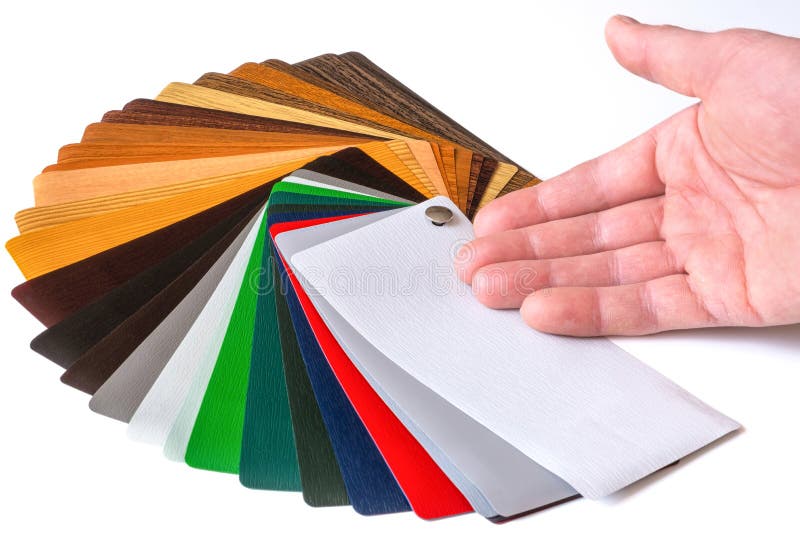 Samples for Lamination. Multi-colored Laminate Stock Photo - Image of ...
