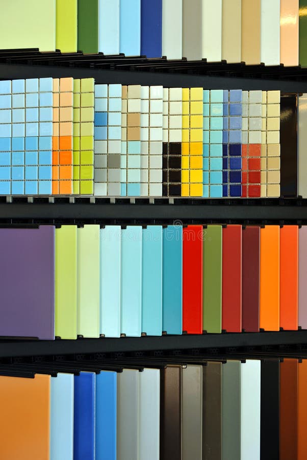 Catalog Tiled, Samples in the Store Stock Photo - Image of ceramic ...