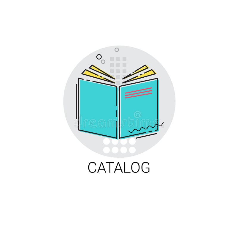 Catalog Workbook Notebook List Icon Stock Vector - Illustration of ...