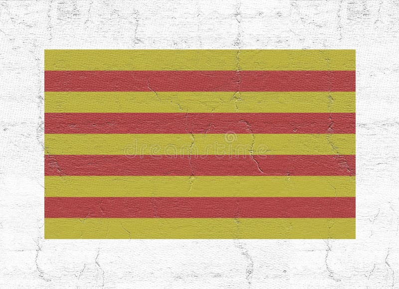 Catalunya Flag, Coat of Arms and Map, Spain Stock Vector - Illustration ...